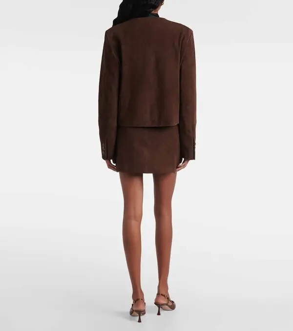 BLAZÉ MILANO Gliss Bolero Suede Jacket