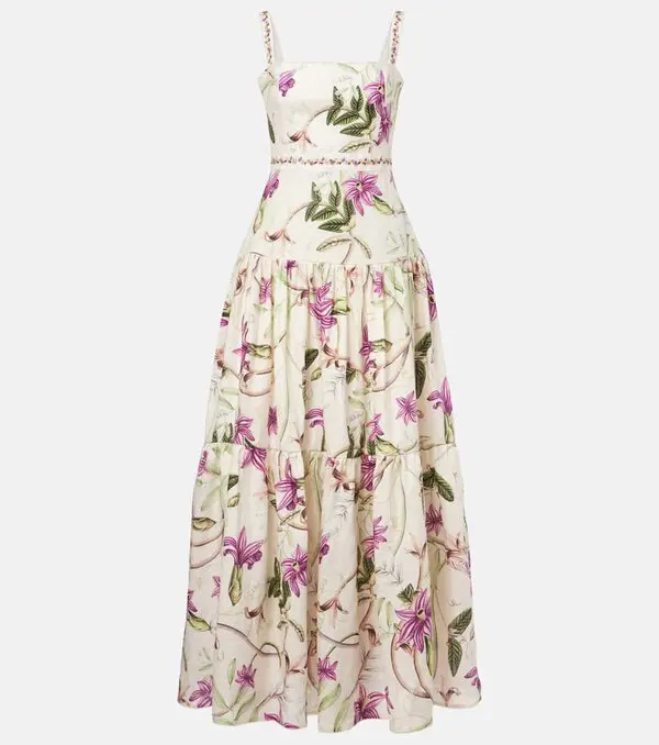 Agua Bendita Lima Printed Maxi Dress - Multicoloured