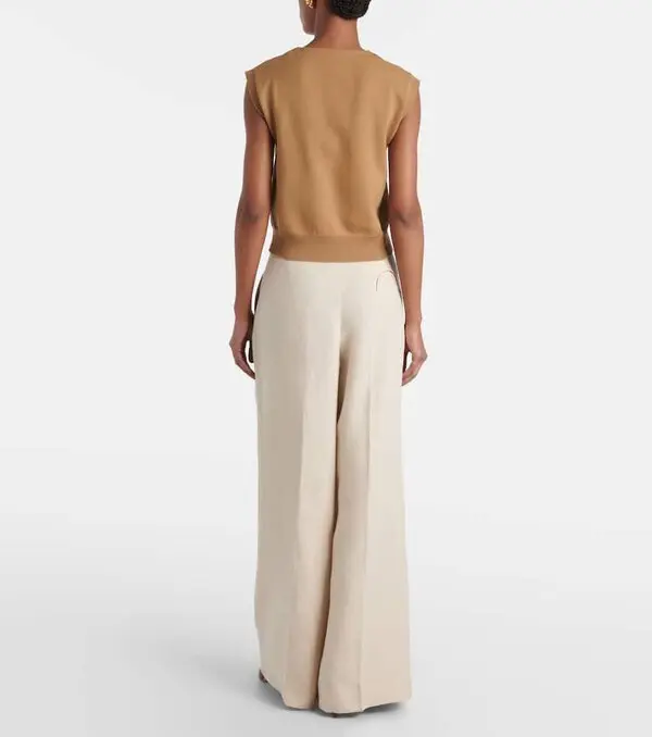 BLAZÉ MILANO Sebright Wool-blend Sweater Vest - Beige