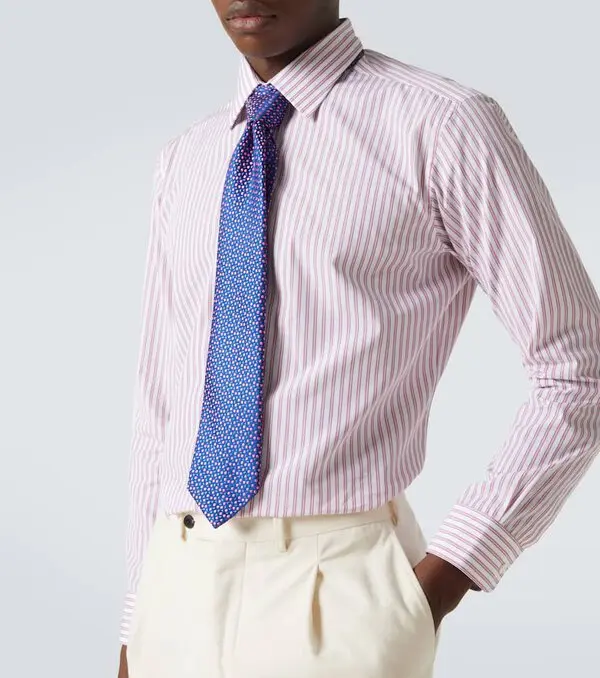 Charvet Striped Cotton Poplin Shirt