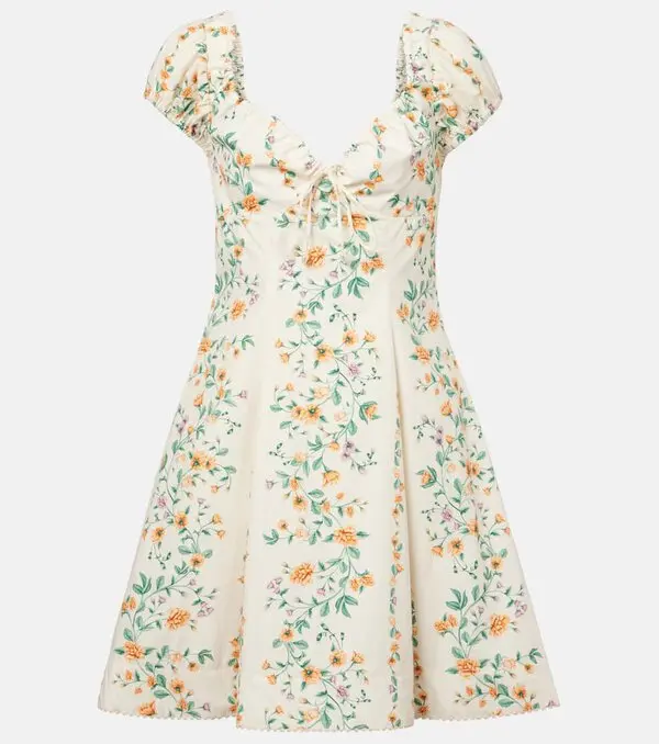 Agua Bendita Mati Floral Print Mini Dress - Multicoloured