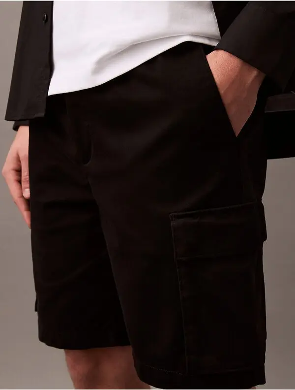 Calvin Klein Pull-on Cargo Shorts - Black