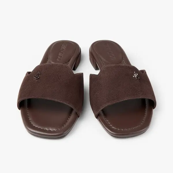 JIMMY CHOO Dina Flat Slingbacks - Brown