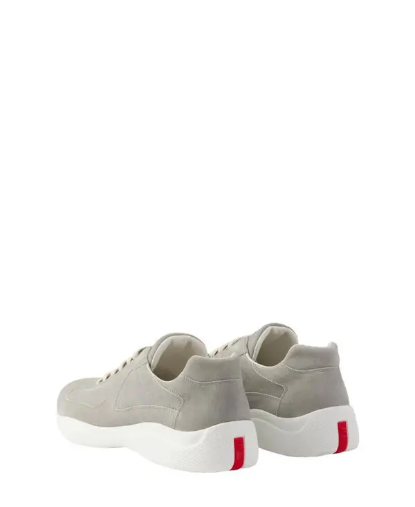 Prada America's Cup Suede Sneakers - Grey