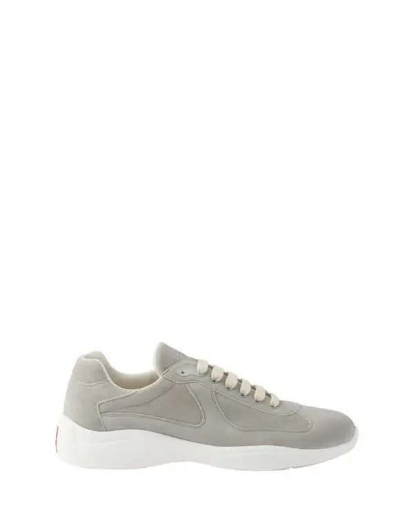 Prada America's Cup Suede Sneakers - Grey