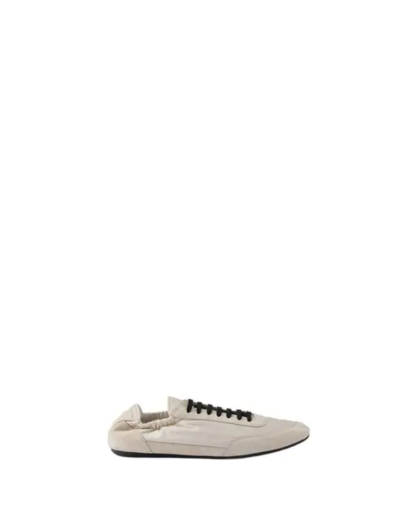 Prada Re-nylon And Suede Elasticized Sneakers - Neutral