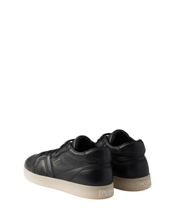 Prada Nappa Leather Sneakers - Black