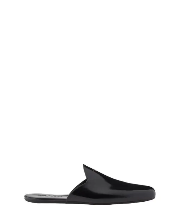 Prada Brushed Leather Slippers