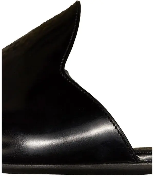 Prada Brushed Leather Slippers