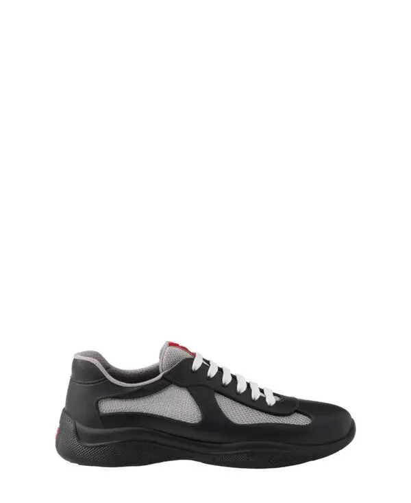 Prada America's Cup Soft Rubber And Bike Fabric Sneakers - Black
