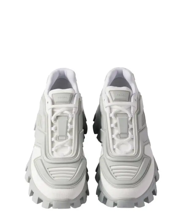 PRADA CLOUDBUST THUNDER ホワイト Prada Men's Cloudbust Thunder Sneakers - White/Opal - Size 9