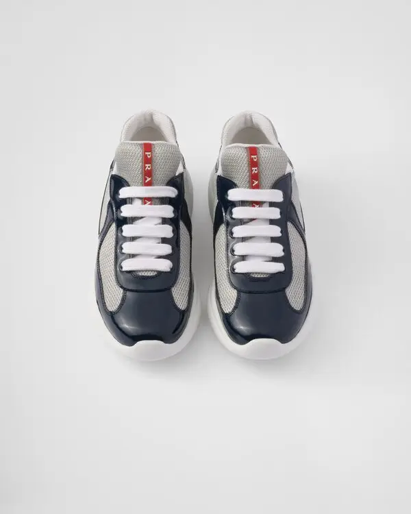 Prada America's Cup Biker Fabric Sneakers - Blue