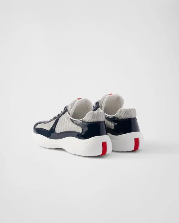 Prada America's Cup Biker Fabric Sneakers - Blue