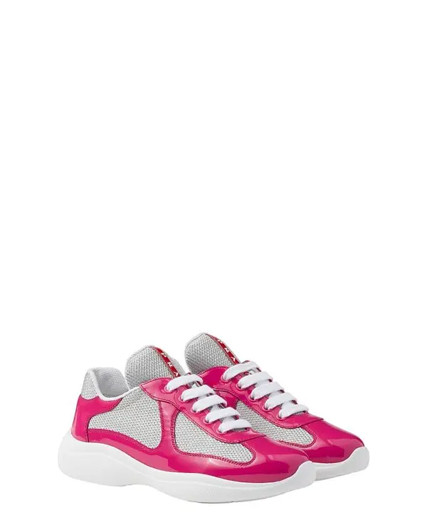 Prada America's Cup Biker Fabric Sneakers - Pink
