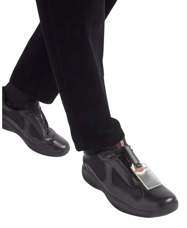 Prada America's Cup Re-edition Sneakers - Black
