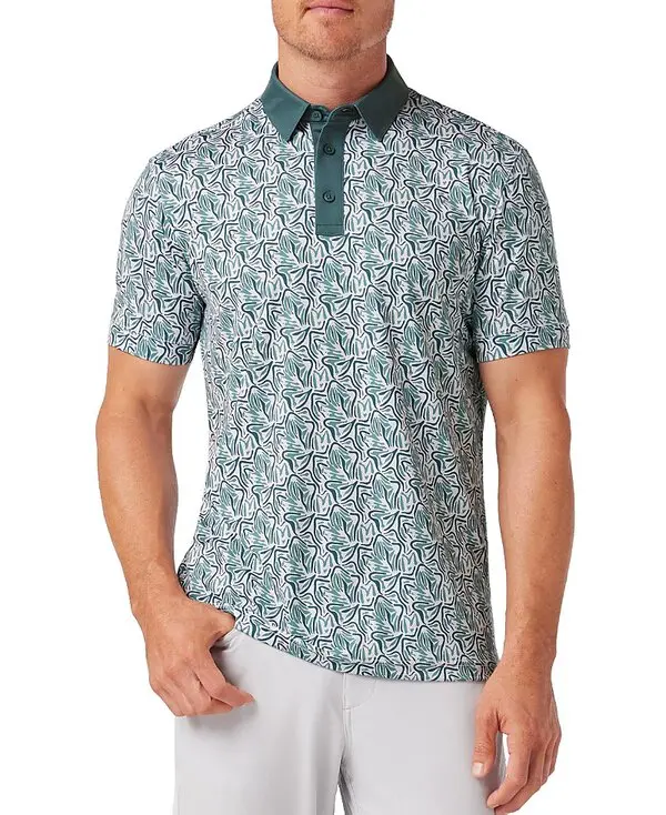 Mizzen+main Versa Short Sleeve Polo - Balsam Fairway