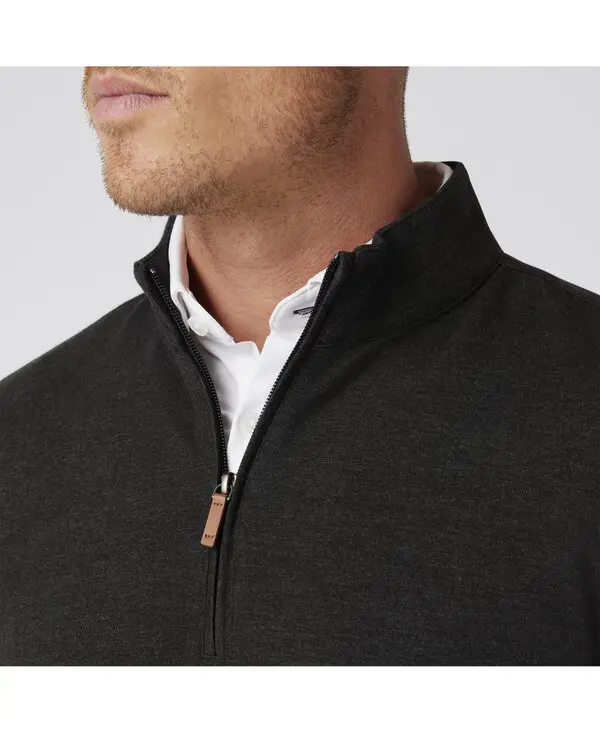 Mizzen+main Kpi Quarter Zip Heather Sweater