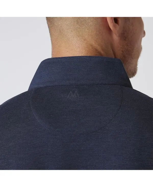 Mizzen+main Quarter Zip Heather Sweater - Navy