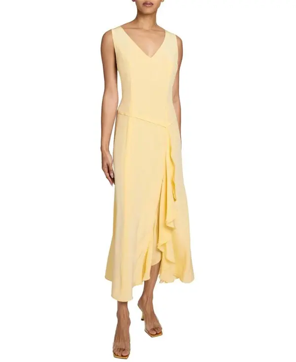 Santorelli Emerson Sleeveless Silk Midi Dress