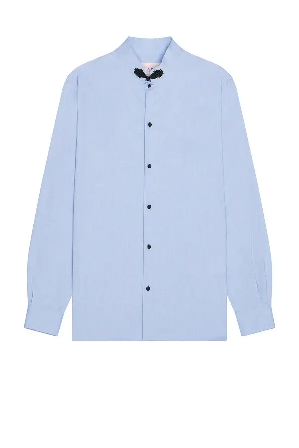 Valentino Garavani Oxford Shirt In Blue