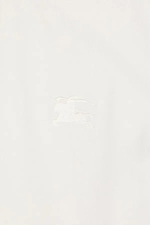 Burberry Check Tape T-shirt In White