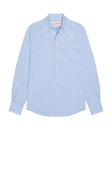 Valentino Garavani V Logo Signature Shirt - Sky Spring