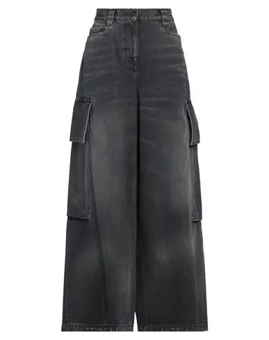 Palm Angels Denim Cargo Jeans - Grey