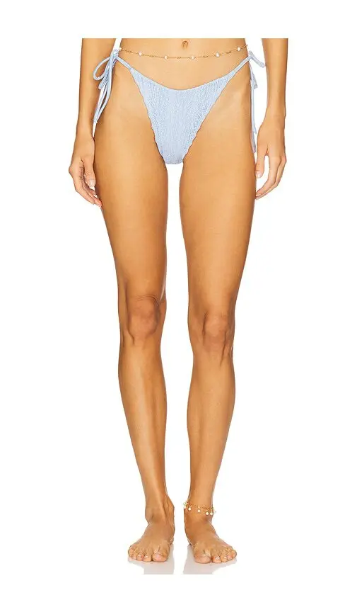 Peixoto Ari Bikini Bottom - Cloud Blue Weave