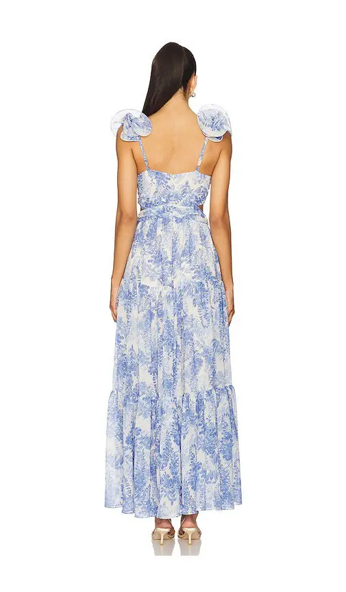 Astr The Label Fritillaria Dress - Blue Floral