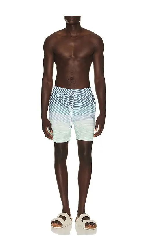 TRUNKS SURF & SWIM CO. Sano 6.5" Swim Short - Denim Blue