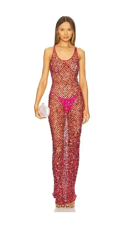Lapointe Sequin Tank Gown