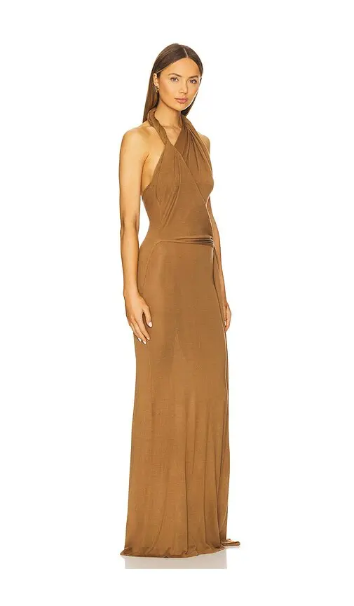 AYA MUSE Halter Maxi Dress