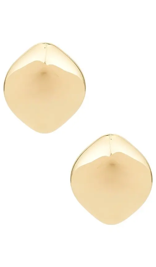 JENNIFER FISHER Puffy Cushion Earrings - Yellow Gold
