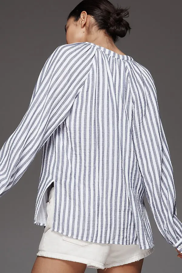 Rails Brielle Long-sleeve Front-tie Blouse
