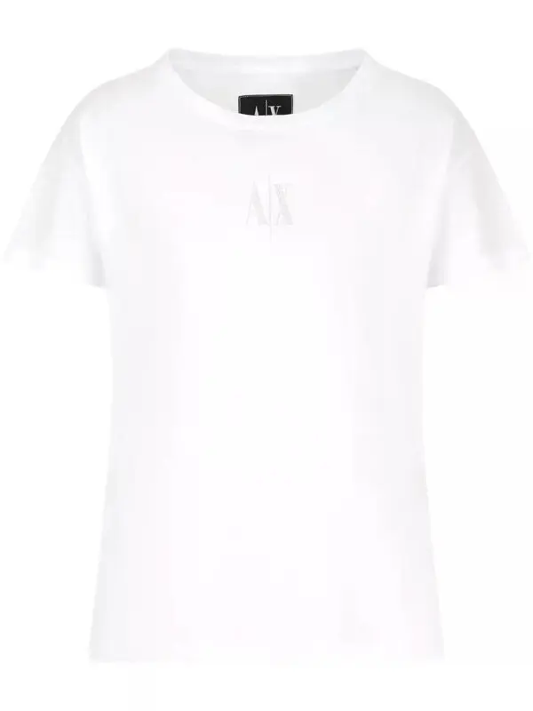 Armani Exchange Logo-embellished T-shirt - White