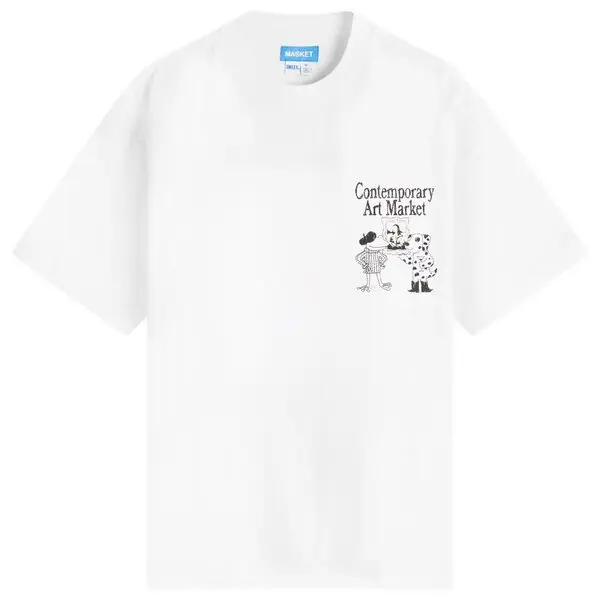 MARKET Smiley Museum Uv T-shirt - White