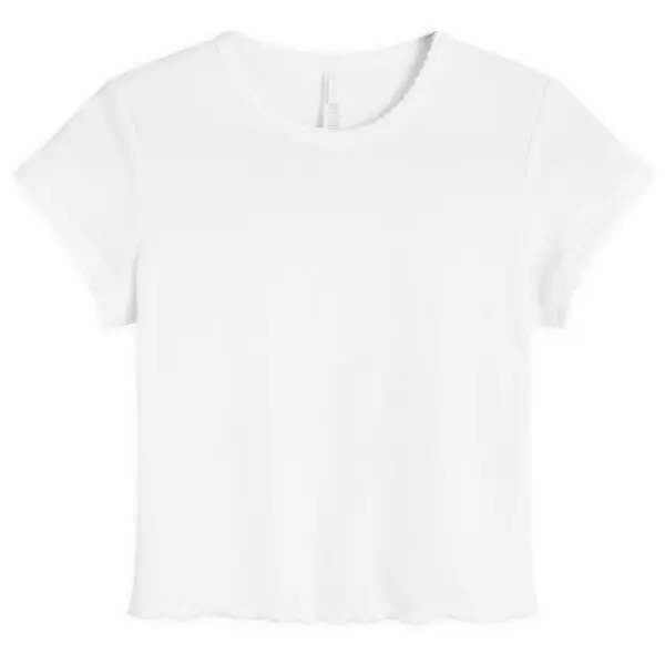 SKIMS Drop Needle Pointelle Baby T-shirt