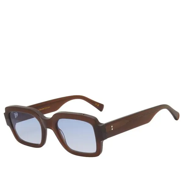 MONOKEL Apollo Square Sunglasses - Chocolate/blue