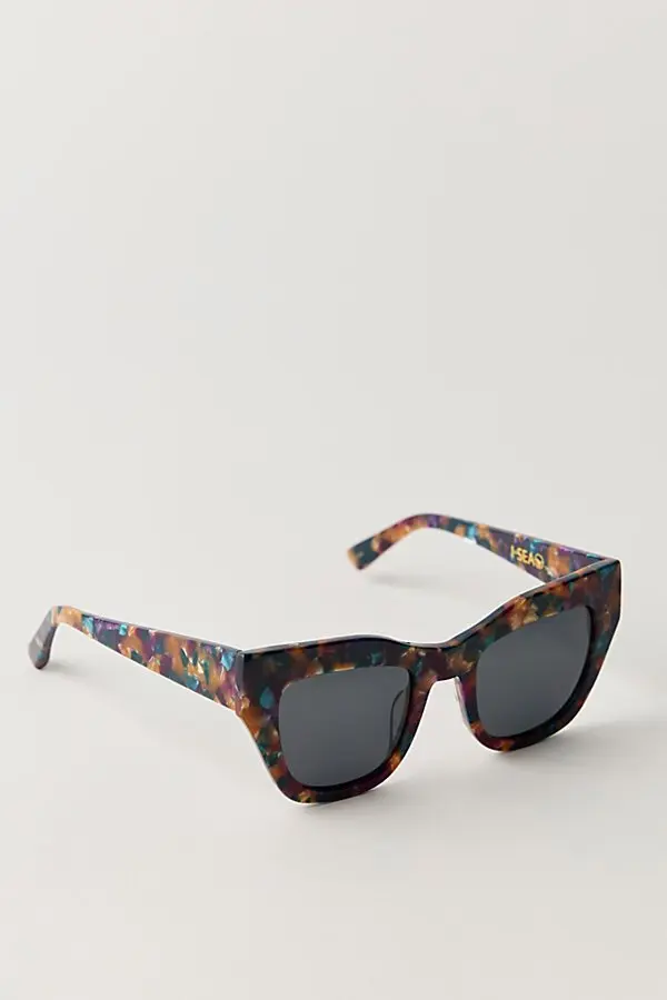 Free People Decker Polarized Square Sunglasses - Jade