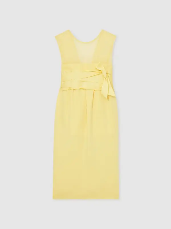 REISS Liliana Atelier Ribbon-tie Corset Shift Dress