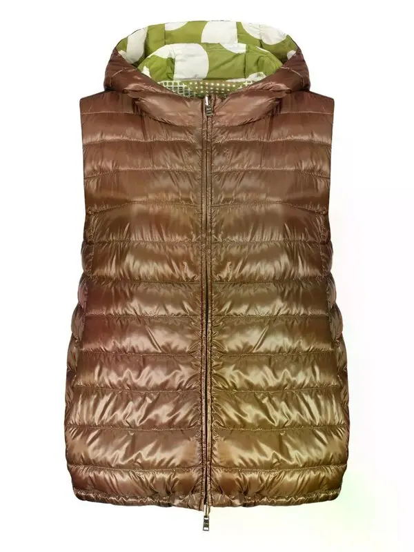 Reversible Down Gilet Brown