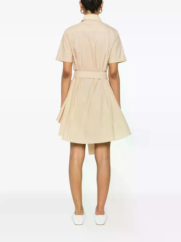 Loewe Anagram-motif Mini Dress - Neutrals
