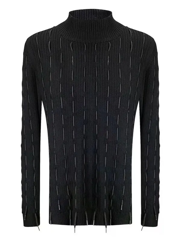 INSTITUTION Ribbed Turtleneck Sweater