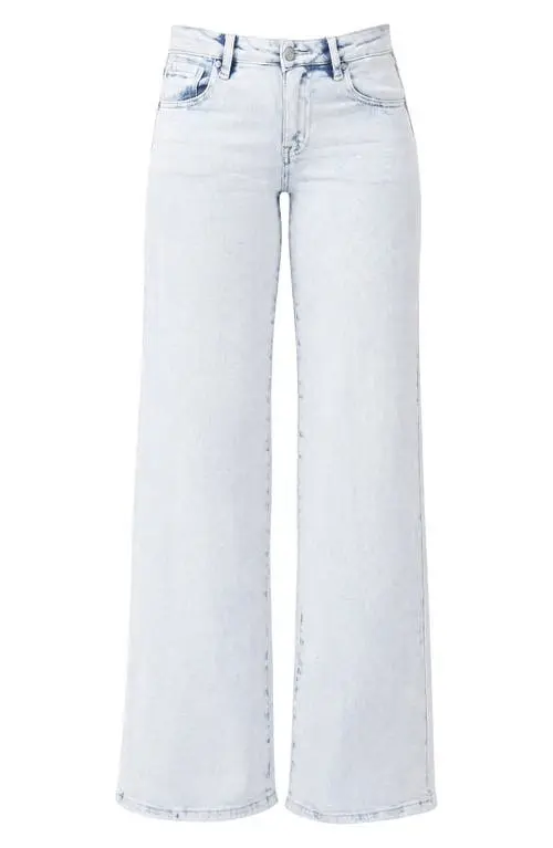 BAYEAS Mid-rise Wide Leg Jeans - Light Blue