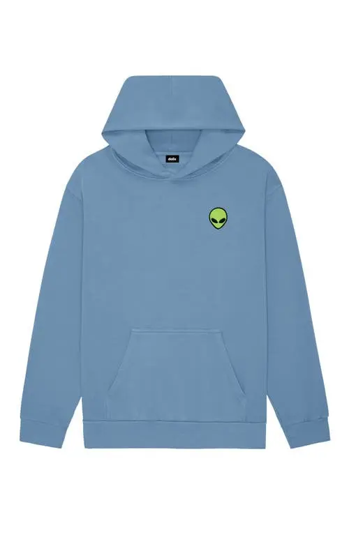 DALIX Relaxed Fit Midweight Hoodie - Pebble Blue