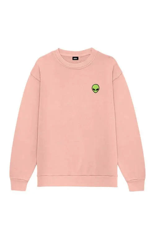 DALIX Alien Heavyweight Relaxed Sweatshirt - Pink