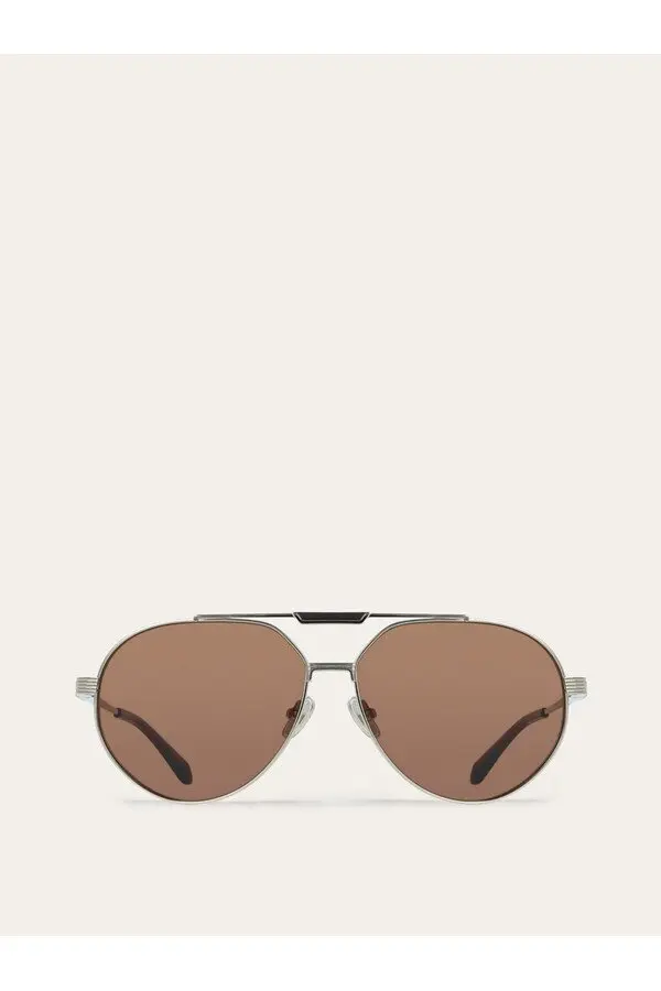 FERRAGAMO Pilot Sunglasses - Gold