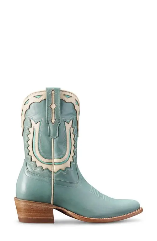 Tecovas The Jolene Western Boot - Seafoam/bone