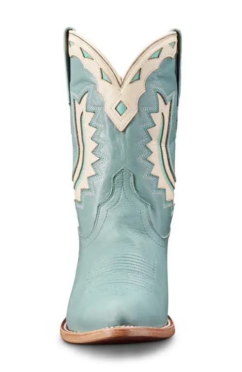 Tecovas The Jolene Western Boot - Seafoam/bone