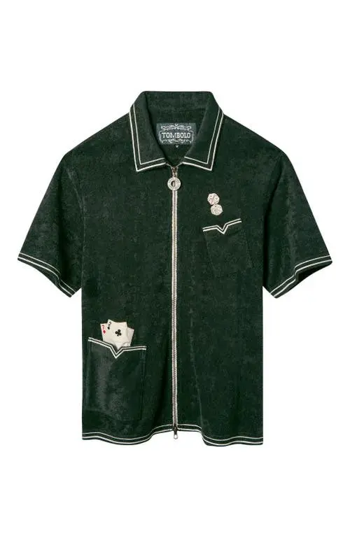 TOMBOLO Vicey Dicey Cabana Shirt - Green